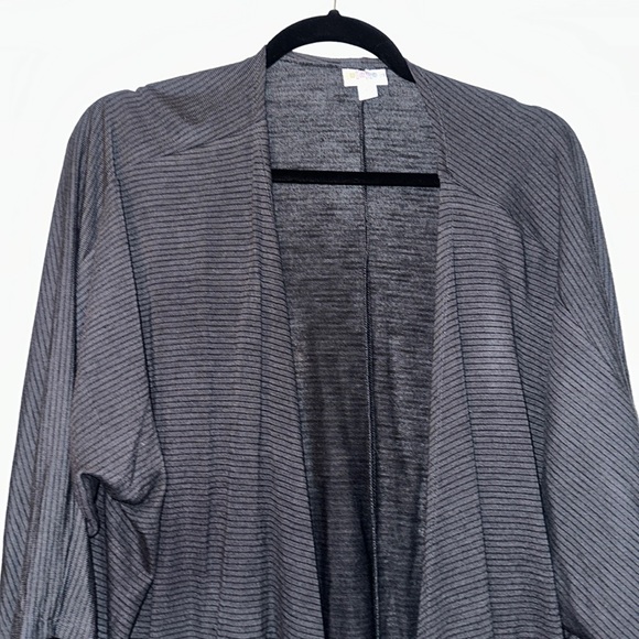LuLaRoe | Sweaters | Lularoe Gray Striped Cardigan | Poshmark